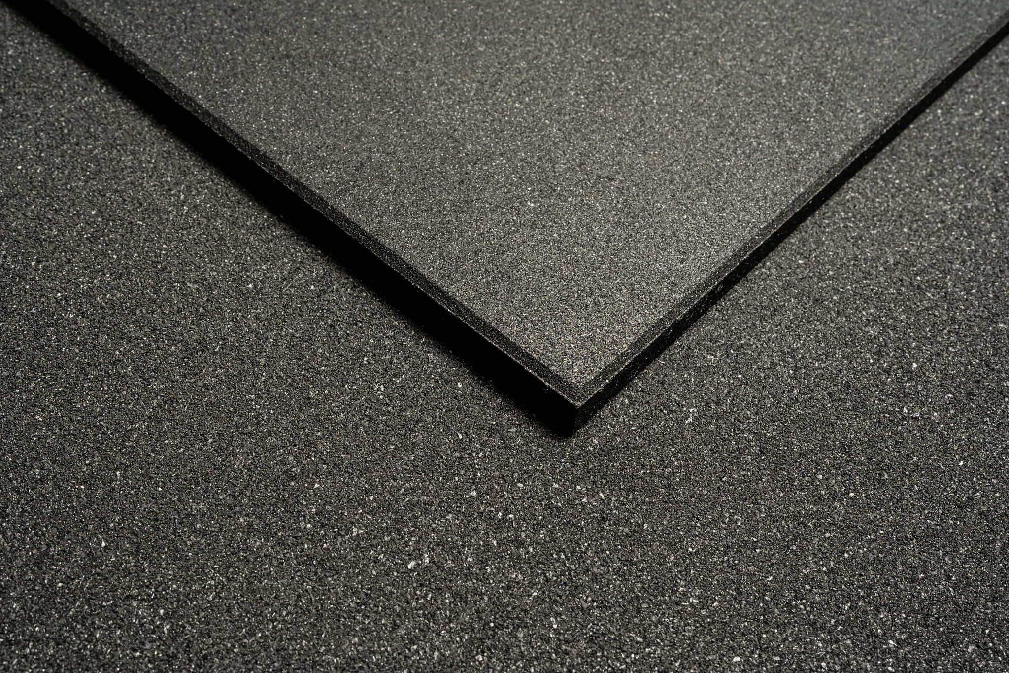 Commercial Rubber Gym Mat 1x1m - Plain Black | Premier Fitness Supply